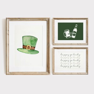 St Patricks Day Gallery Wall Bundle, St.patricks Day Decor, St Patrick ...