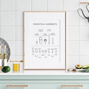 Bar Art Prints Set Bar Printable Bar Cart Decor Home Bar - Etsy