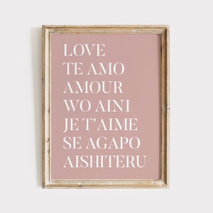 Valentines Wall Art, Valentines Day Wall Decor, Love Wall Art, Romantic ...