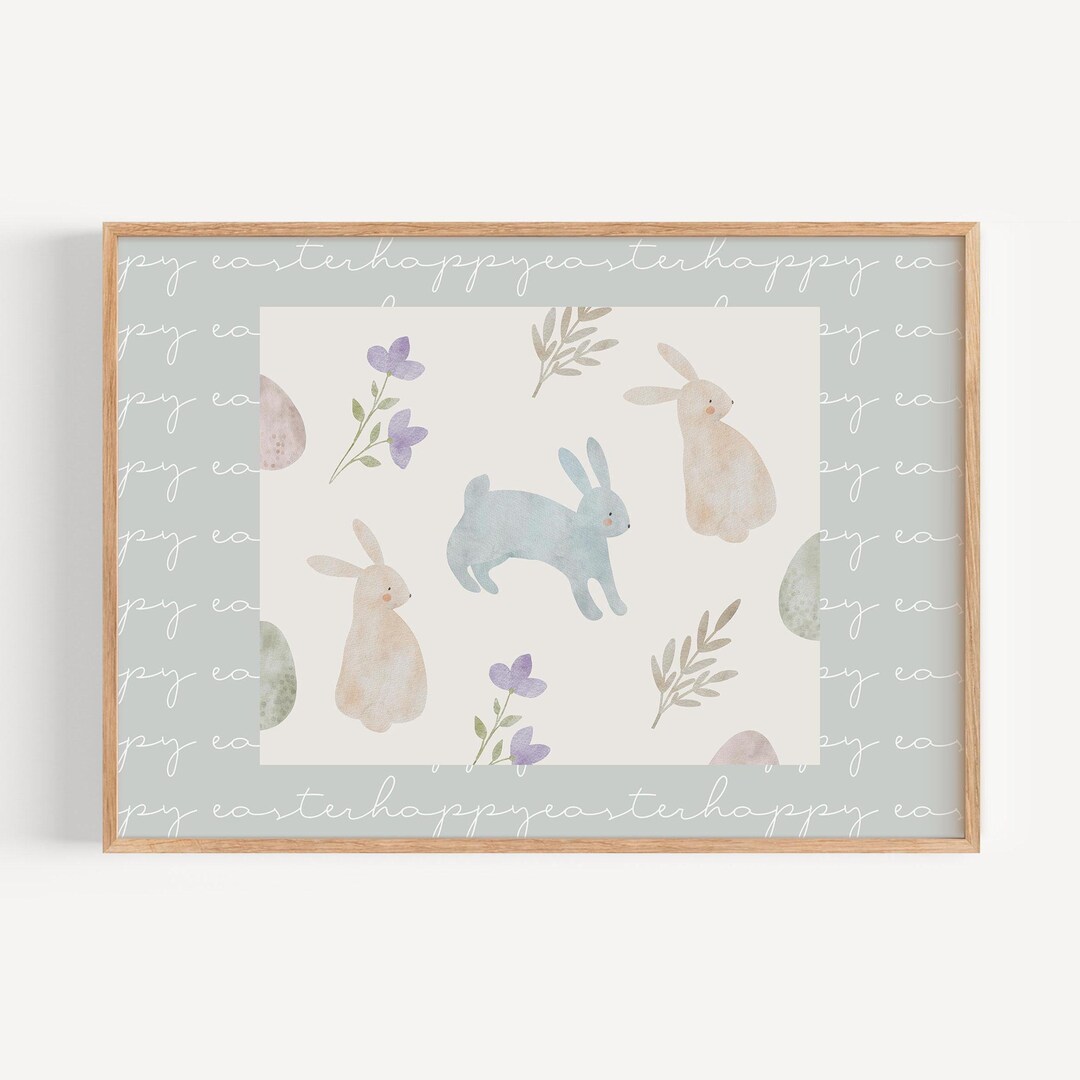 Easter Wall Art, Printable Easter Art, Easter Wall Decor, Easter ...