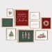 Christmas Gallery Wall Art, Christmas Wall Decor, Christmas Art ...