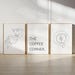Coffee Corner Poster Set, Coffee Wall Art, Coffee Line Art Prints ...