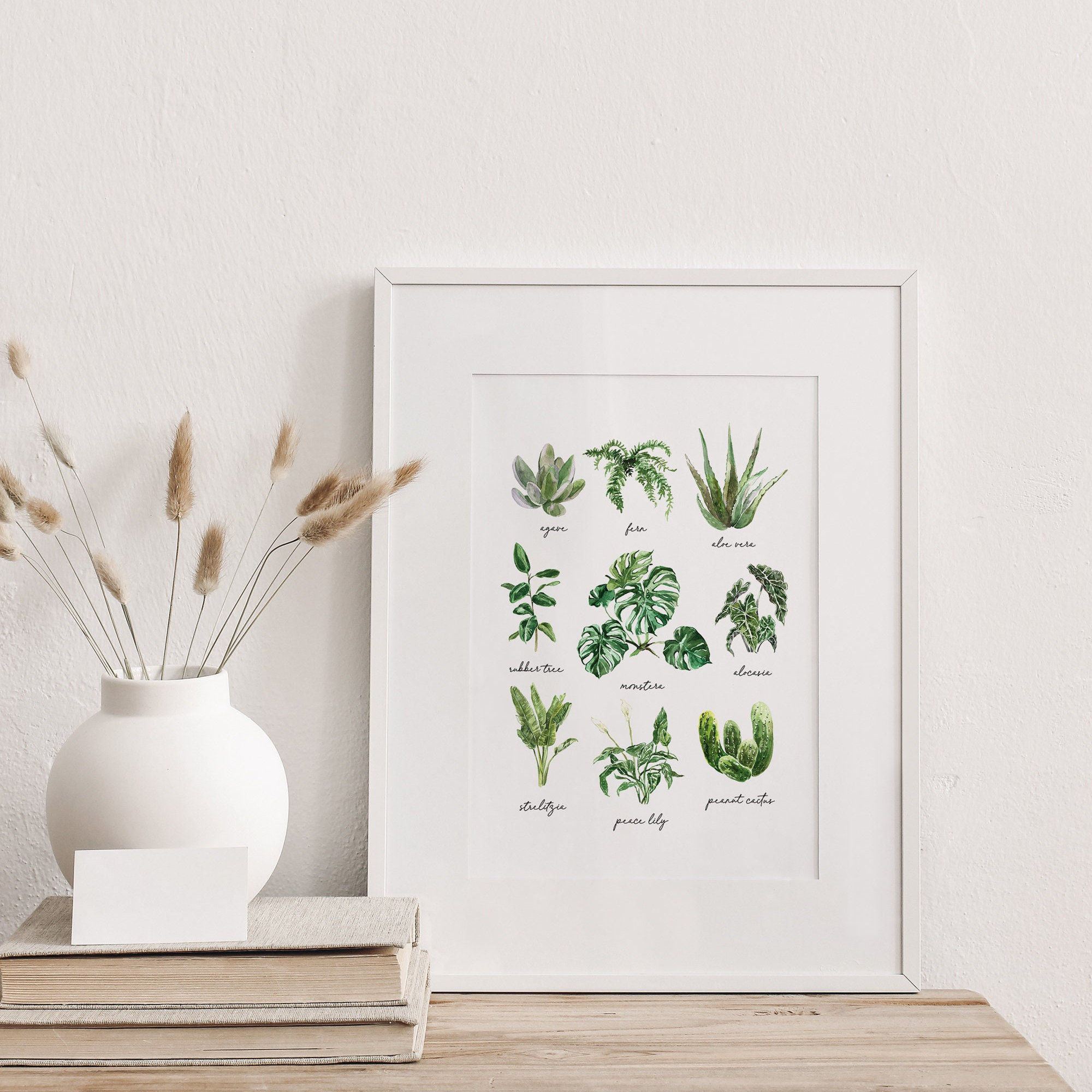 Plant Poster, Plant Wall Art, Botanical Wall Art, Plant Print, Indoor ...
