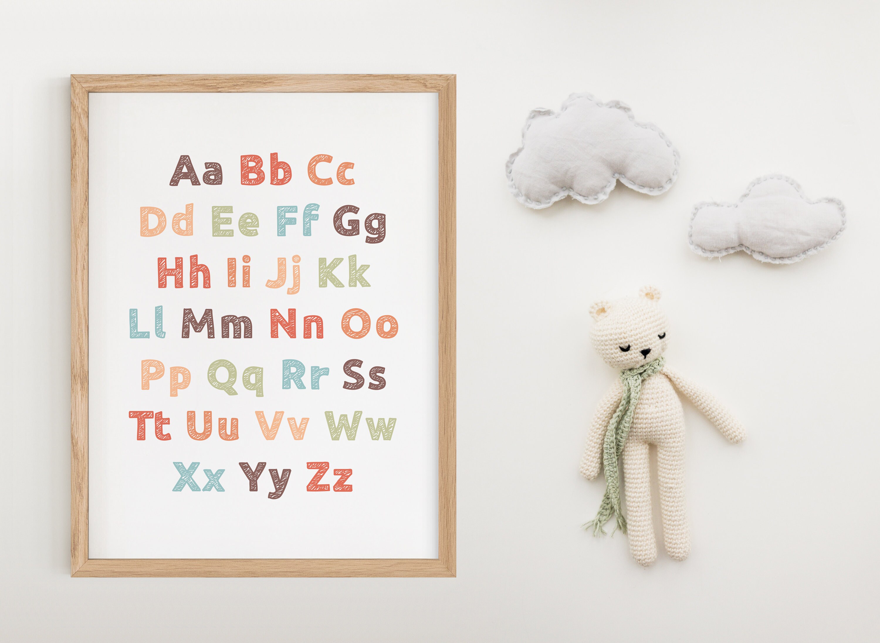 ABC Poster Nursery Wall Art Nursery Wall Decor Alphabet | Etsy