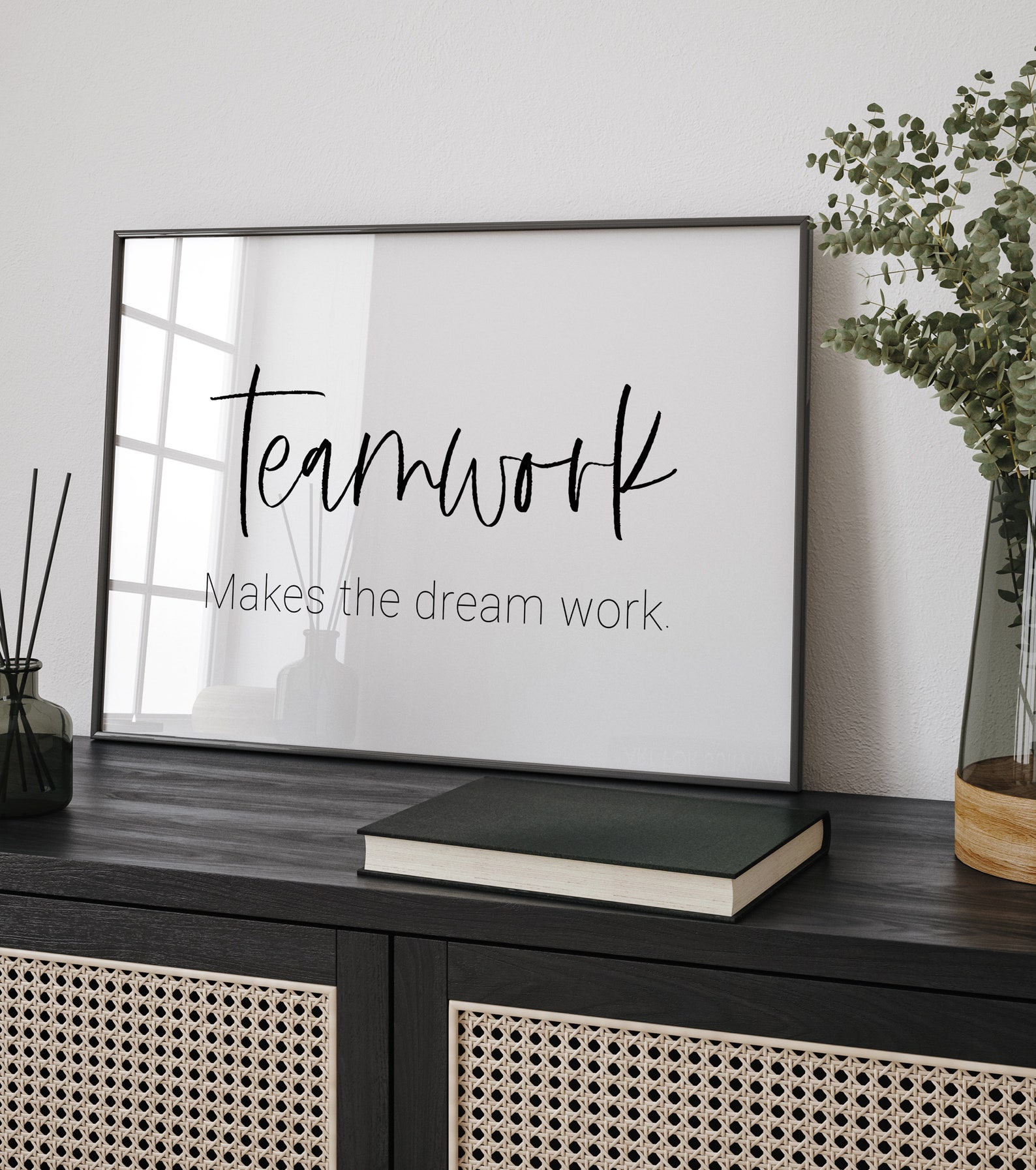 Team Office Decor, Office Gallery Wall Set of 8, Office Wall Art, Desk ...