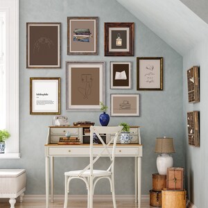 Bookish Printable, Books Art, Book and Coffee Art Print, Coffee Line ...