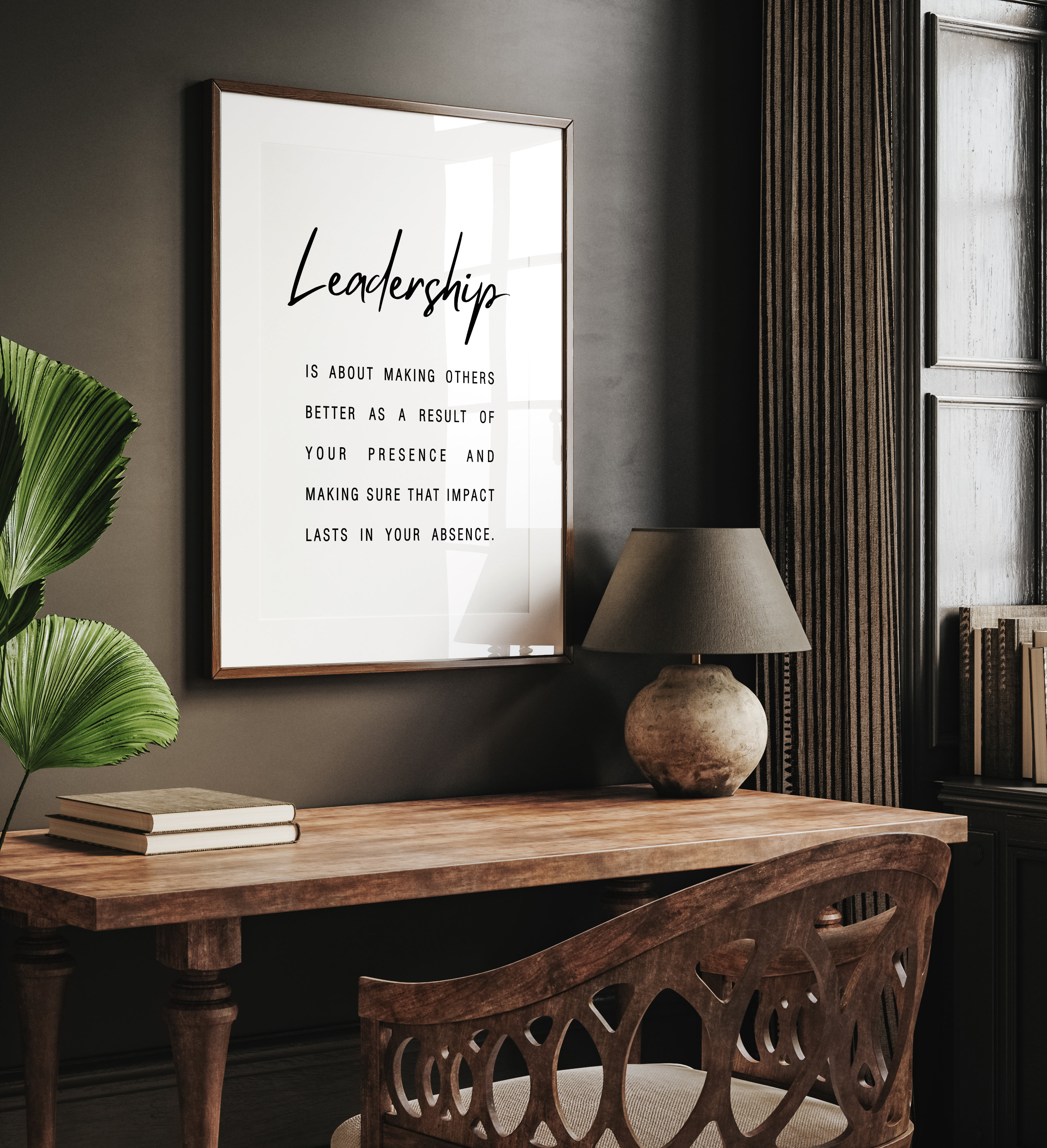 Office Wall Art, Leadership Wall Art, Office Quote Print, Motivational ...