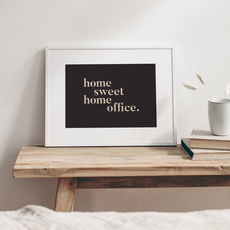Home Office Wall Art Set, Office Print, Home Office Decor, Work From ...