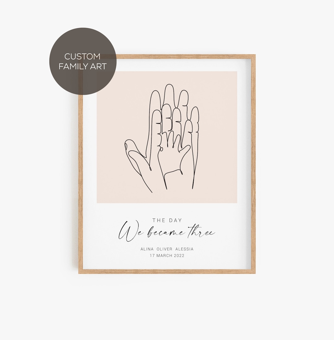 Personalized New Baby Wall Art, Newborn Gift, New Parents Gift, Custom ...