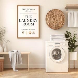Laundry Room Decor, Laundry Room Poster, Laundry Sign, Laundry Wall Art ...