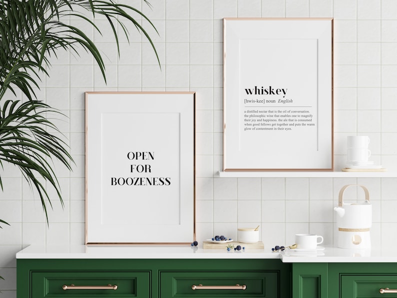 Bar Art Prints Set, Bar Printable, Bar Cart Decor, Home Bar Decor, Bar ...