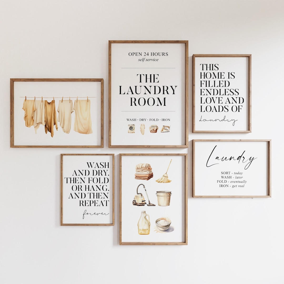 Laundry Room Decor, Laundry Room Poster, Laundry Sign, Laundry Wall Art ...