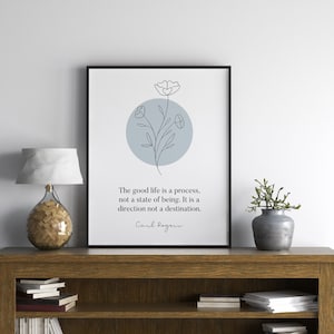 Carl Rogers Quote, Psychology Art, Carl Rogers, Therapy Decor, Home ...