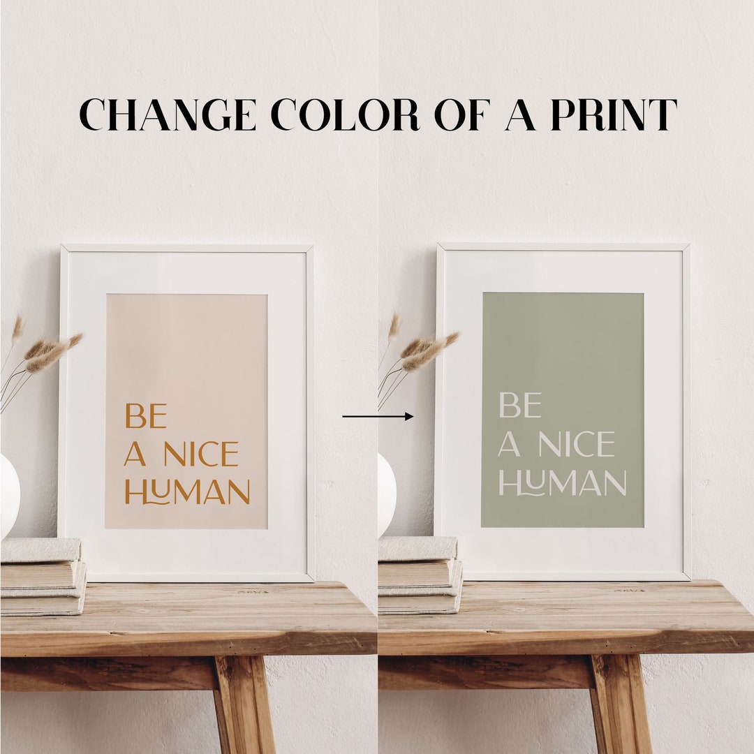 Custom Color Wall Art Print, Personalized Gift (digital Download) - Etsy