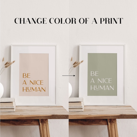 Custom Color Print Change Custom Wall Art Personalized Art | Etsy