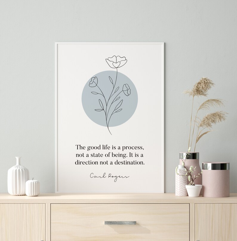 Carl Rogers Quote, Psychology Art, Carl Rogers, Therapy Decor, Home ...