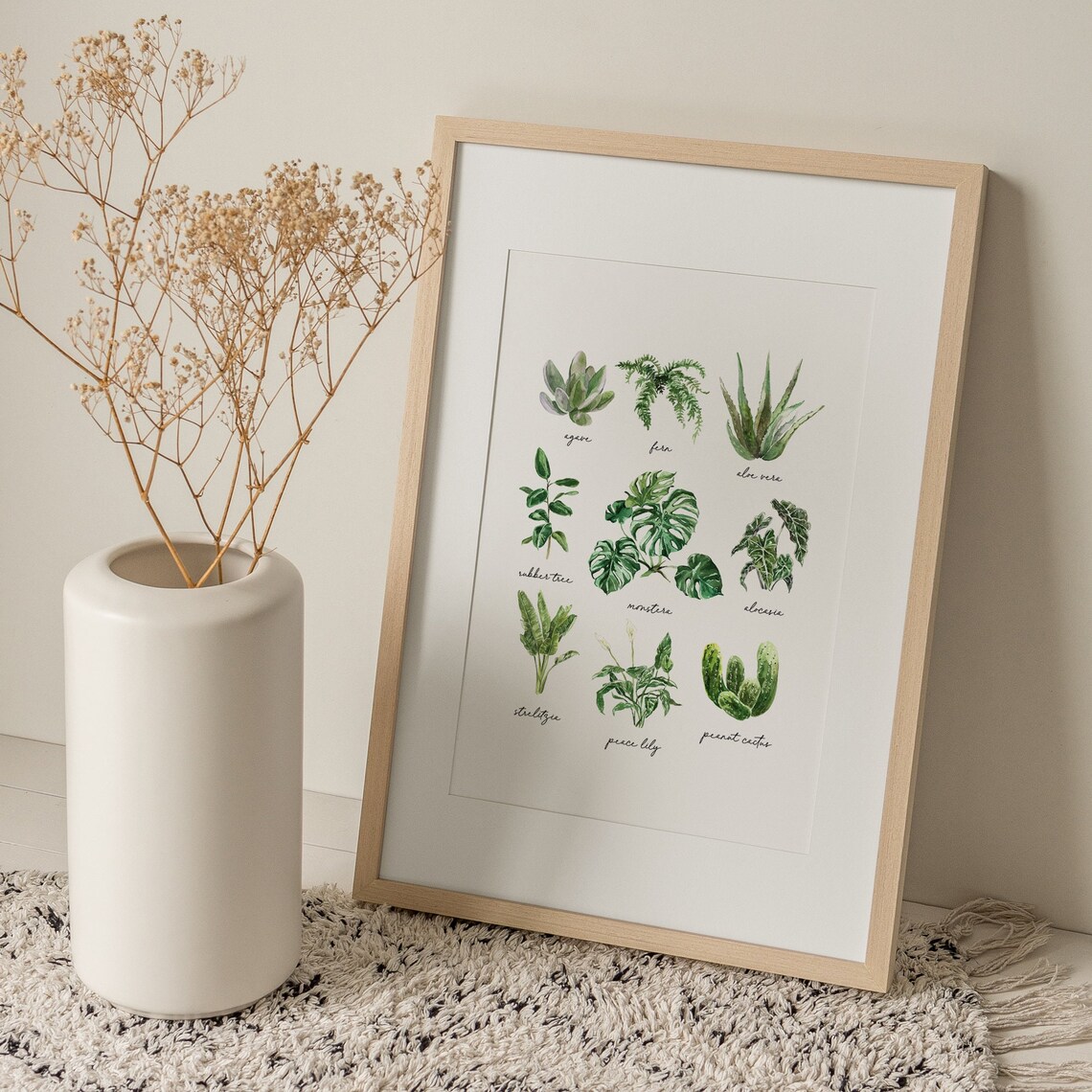 Plant Poster Plant Wall Art Botanical Wall Art Plant Print - Etsy