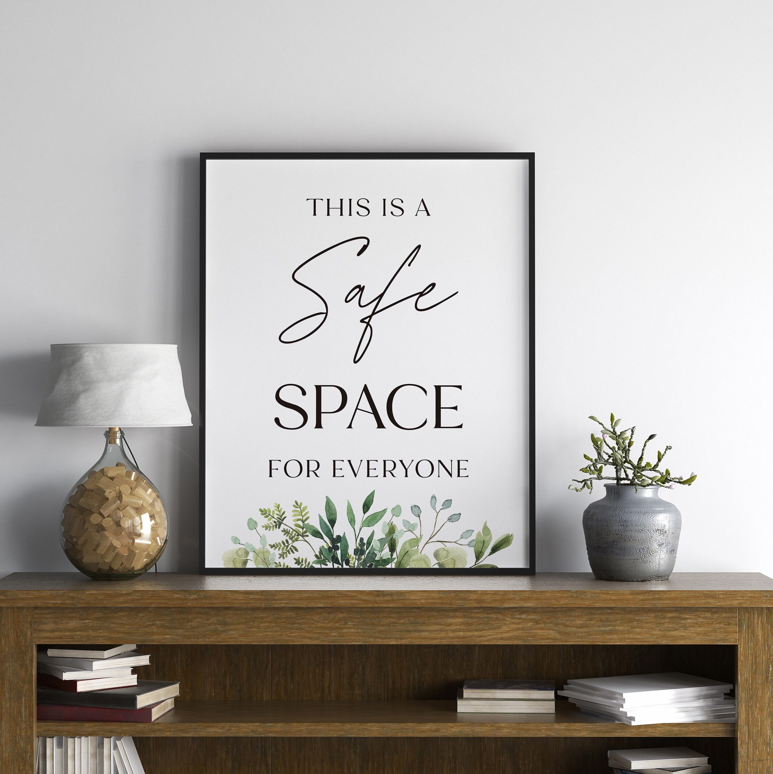 Safe Space Wall Art Therapy Wall Art Counseling Poster - Etsy