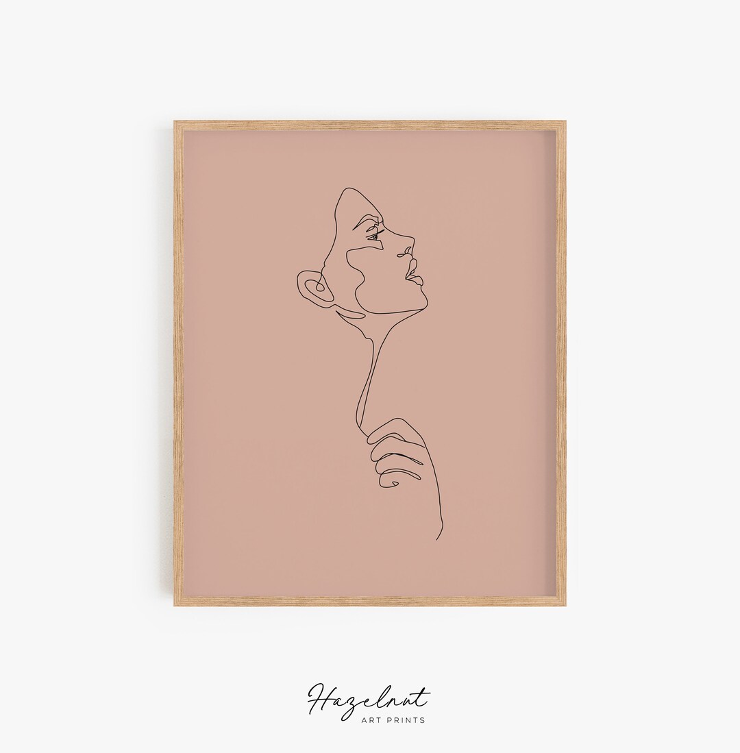 Woman Line Art Print, Women Line Wall Art, Female Line Drawing, Woman ...