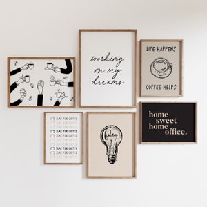 Home Office Wall Art Set, Office Print, Home Office Decor, Office ...