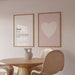 Valentines Day Gallery Wall Art Valentine Wall Decor Minimal - Etsy