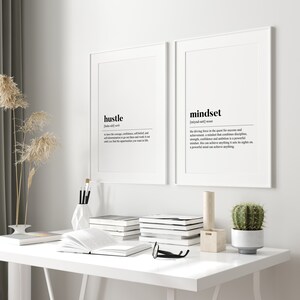 Office Gallery Wall Art Set, Office Wall Decor, Home Office Wall Art ...