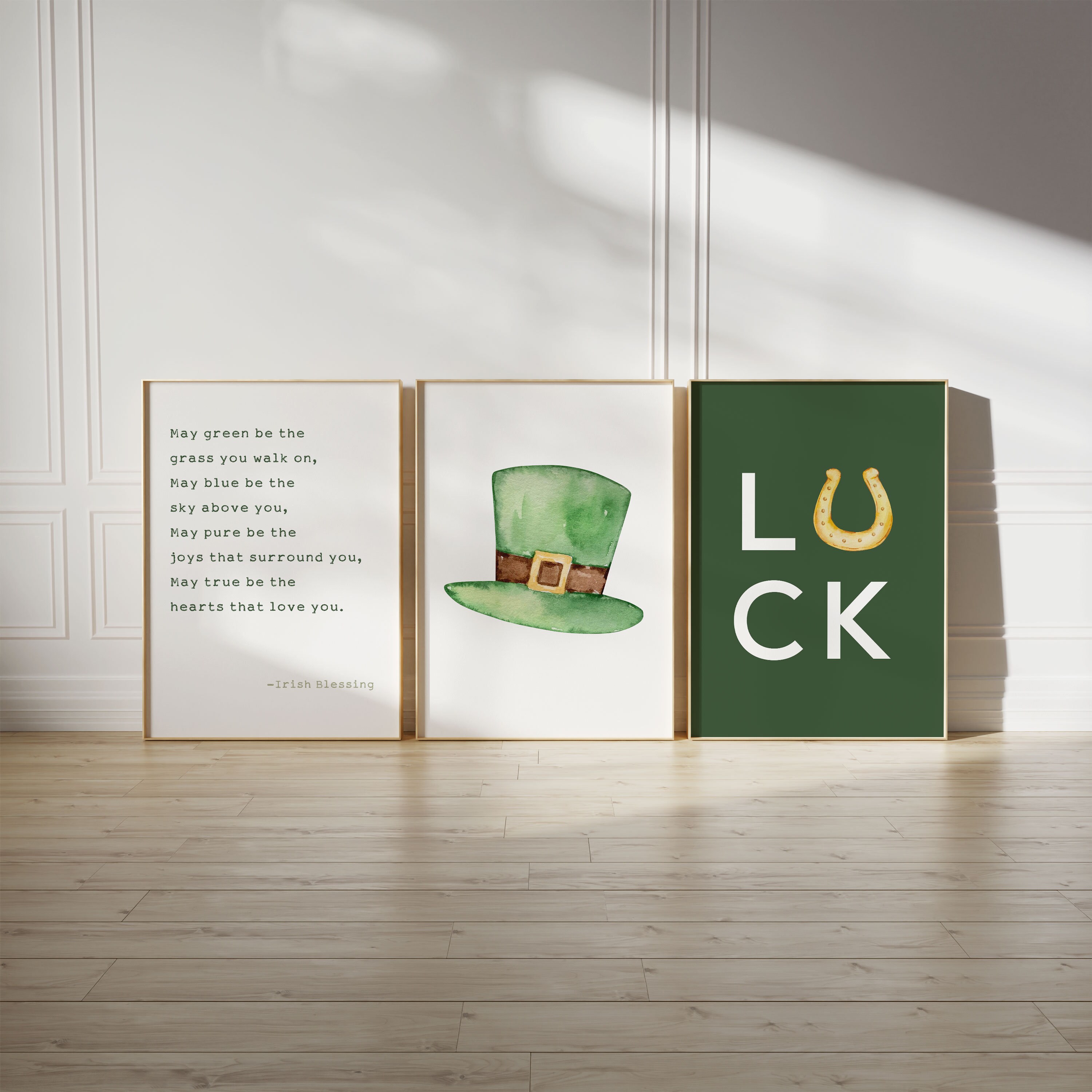 St Patricks Day Gallery Wall Bundle, St.patricks Day Decor, St Patrick ...