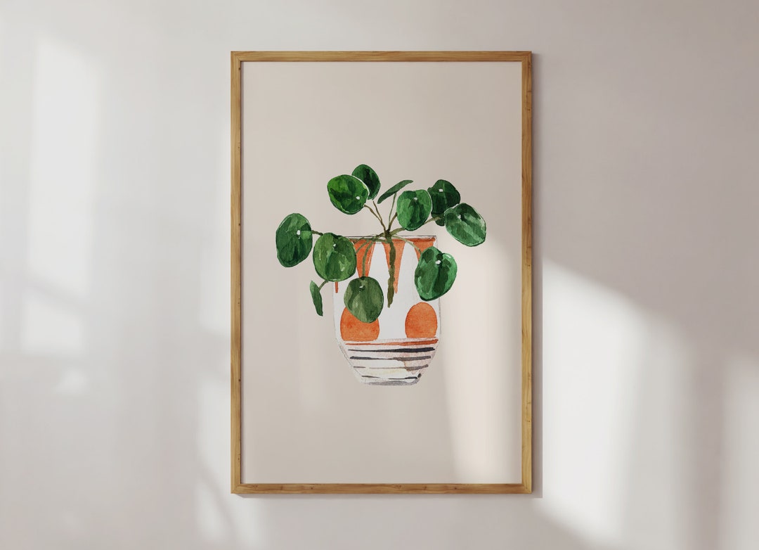 Boho Plant Wall Art, Botanical Wall Art, Plant Lover Gift, Plant Art ...