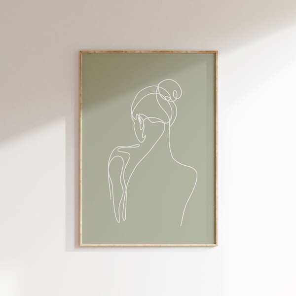 Woman Body Print - Etsy