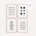 Modern Alphabet and Number Set of 2 Printable, Black Alphabet Number ...