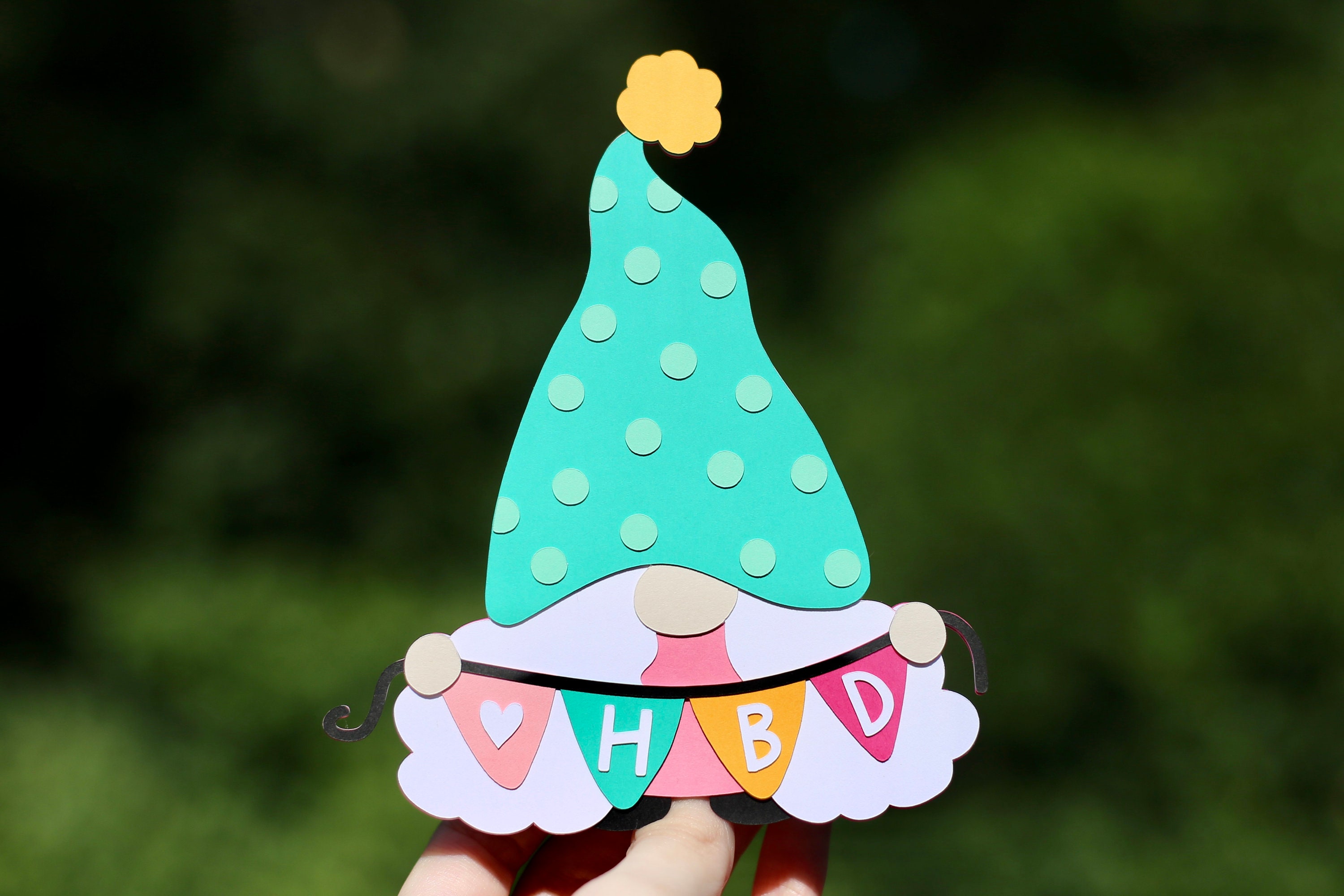 Birthday Gnome Card Happy Birthday Custom Gnome Handmade - Etsy
