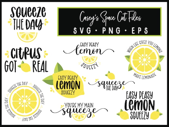 Lemon Puns Bundle Lemon Puns SVG Lemonade Cut File Fruit | Etsy