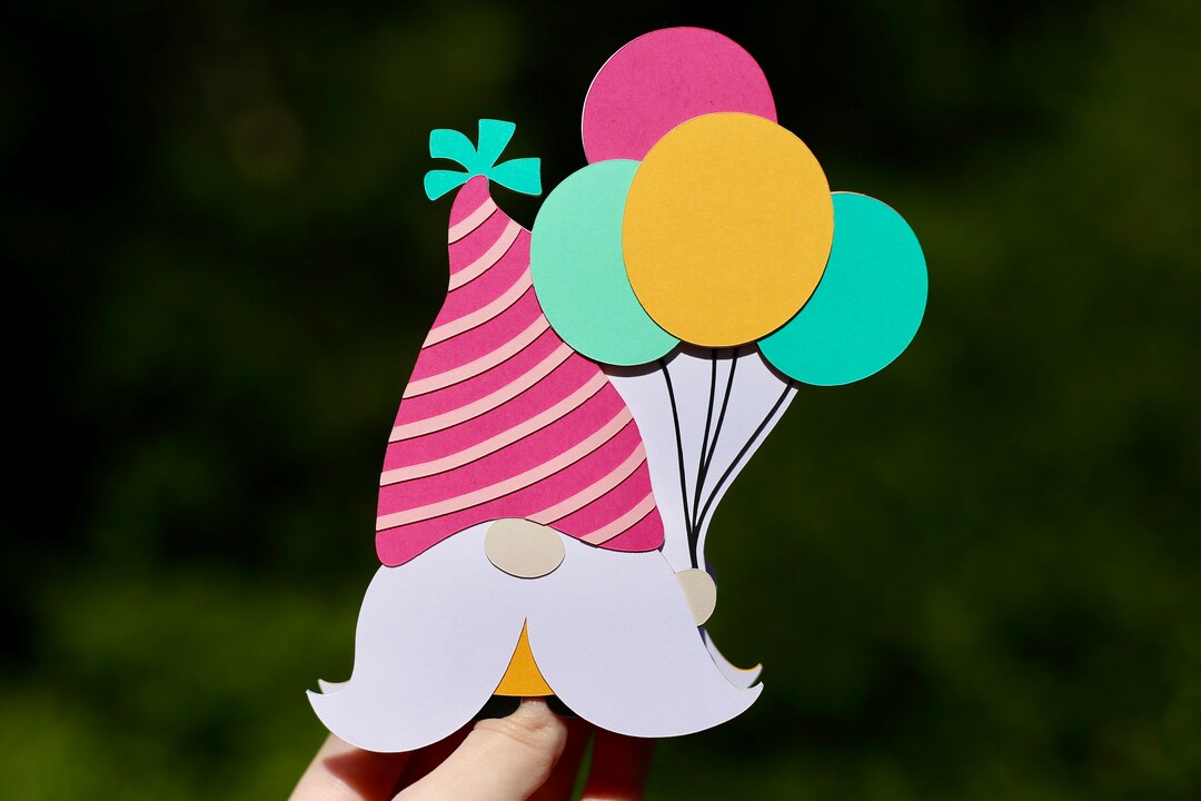 Birthday Gnome Card - Happy Birthday - Custom Gnome - Handmade Custom ...