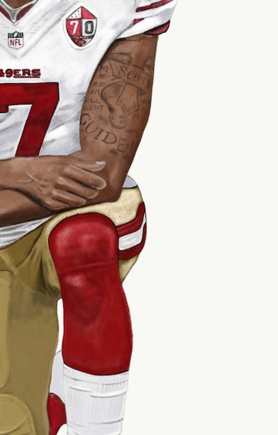 Colin Kaepernick Illustration 8x10 100% PROCEEDS DONATED to - Etsy