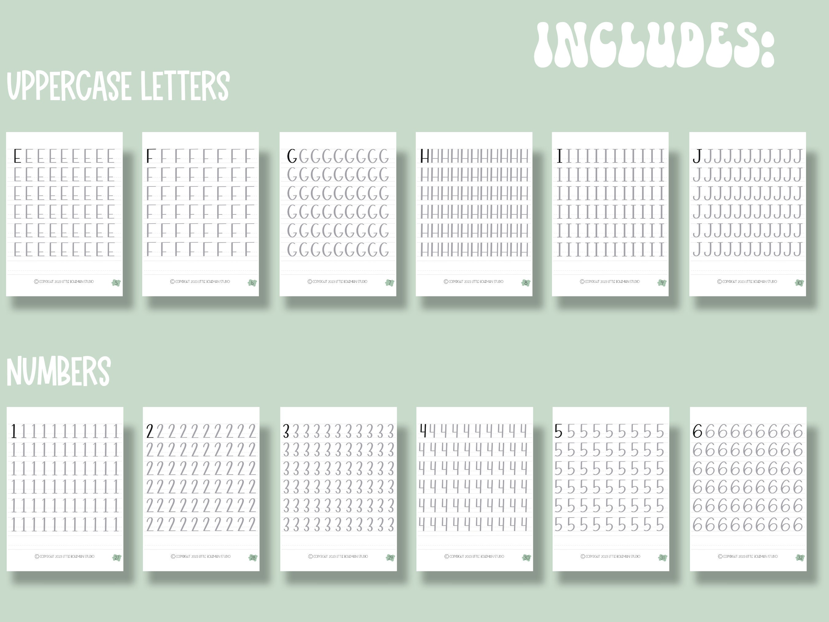 Hand Lettering Practice Sheets Printable Handlettering - Etsy