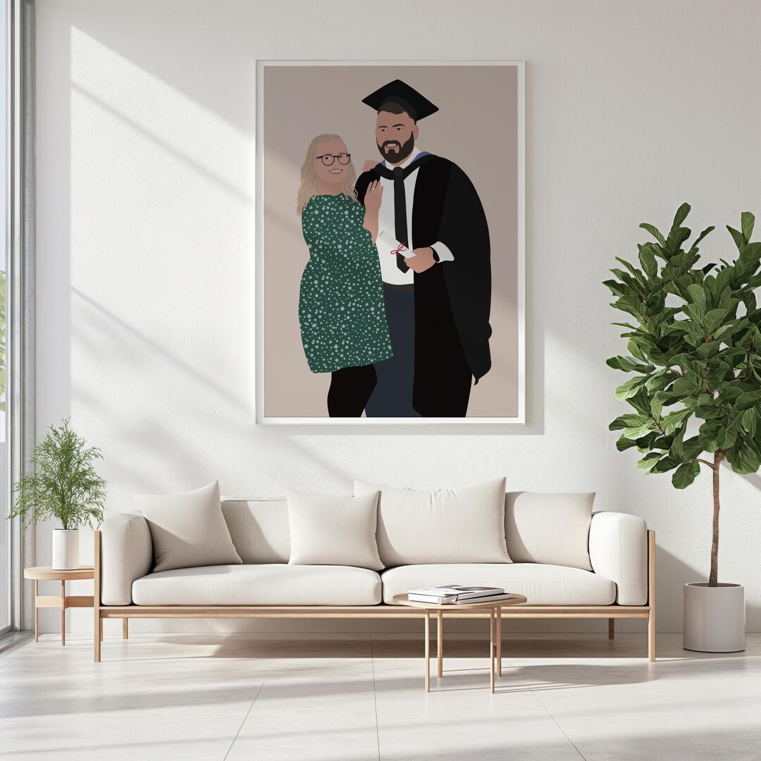 Custom Graduation Digital Illustration. Prints Available. Post Graduate ...