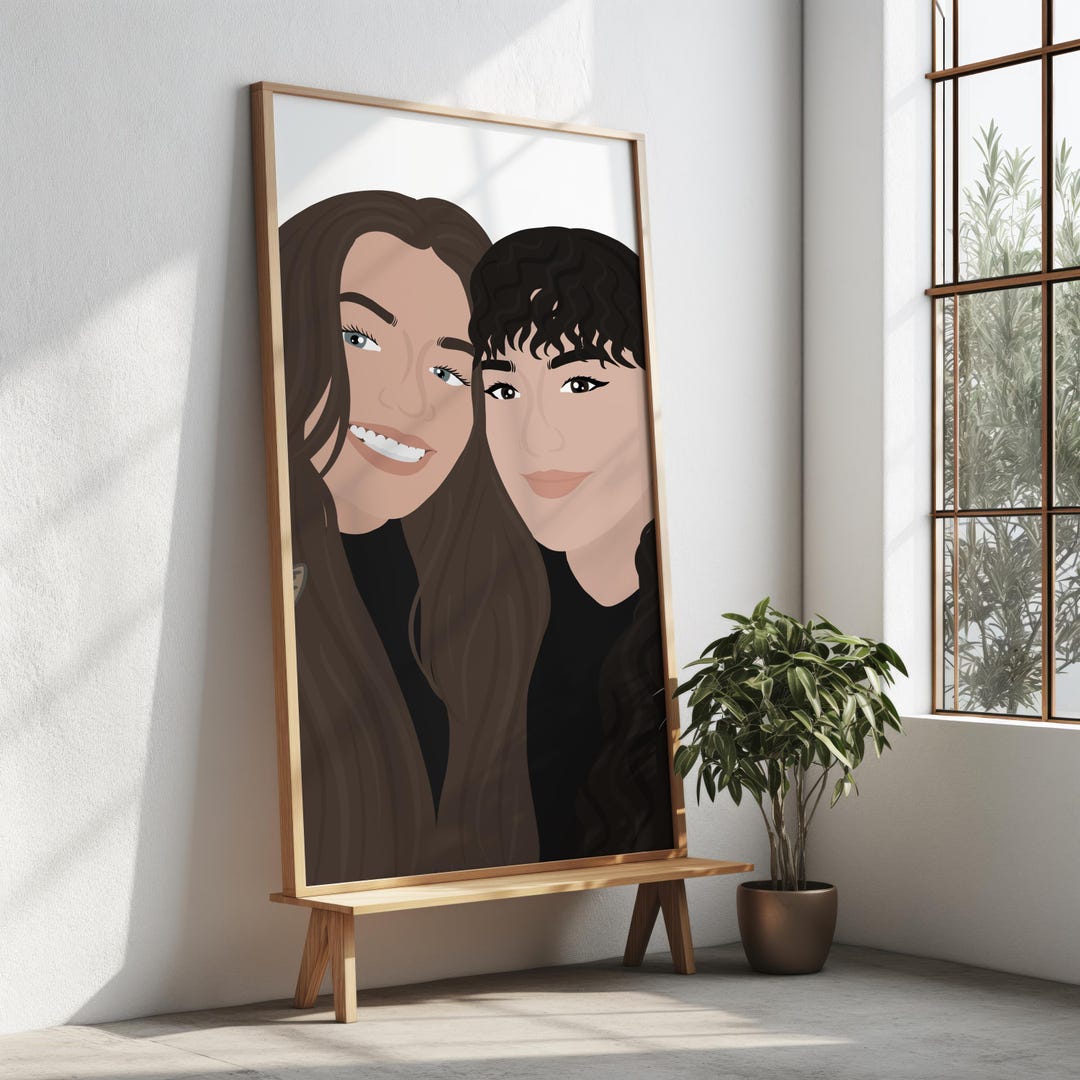 Custom Girlfriend and Boyfriend Digital Illustration. Prints Available ...