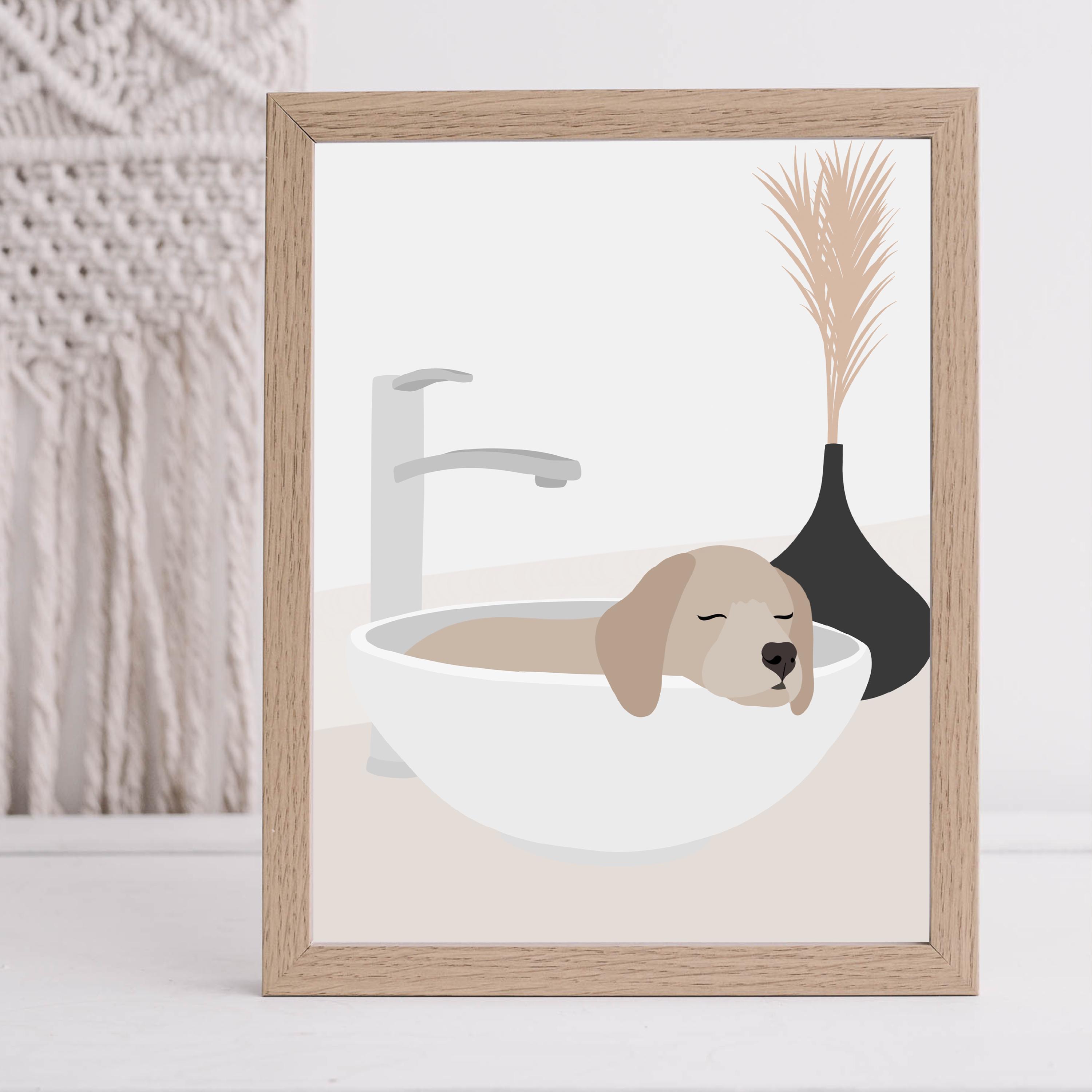 Spa Day - Dog Grooming Prints. Dog Groom Illustrations. Dog Groomer ...