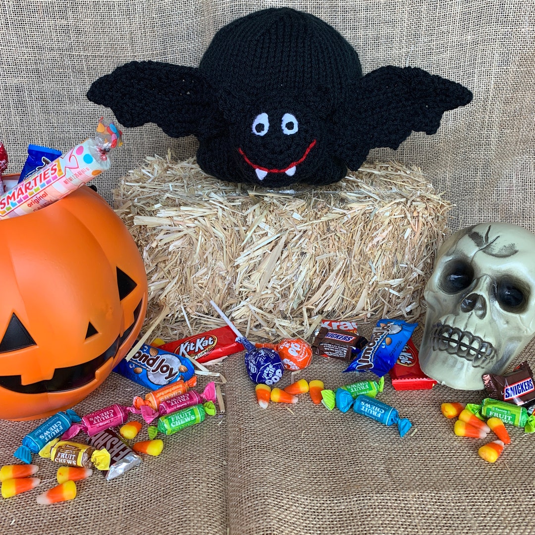 Hand Knit Bat Hat - Etsy