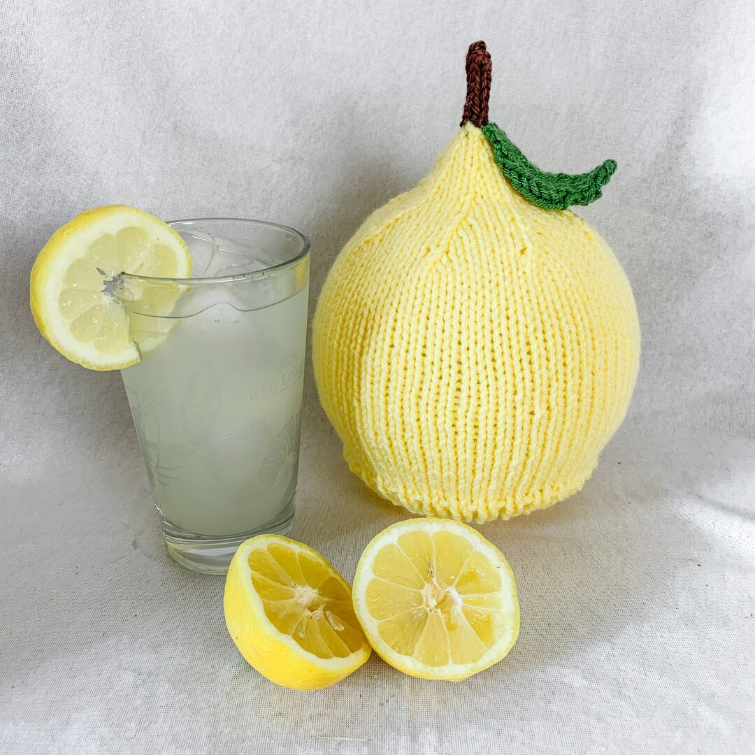 Hand Knit Lemon Hat - Etsy Sweden