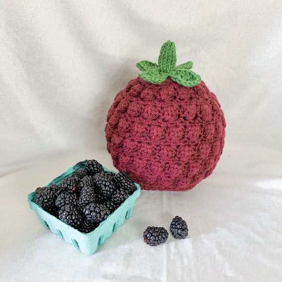 Hand Knit Berry Hat - Etsy