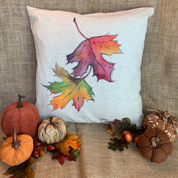 Painted Fall Leaf - Etsy
