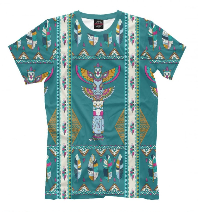 Ethnic Pattern T-shirt High Quality Tee Men's and | Etsy