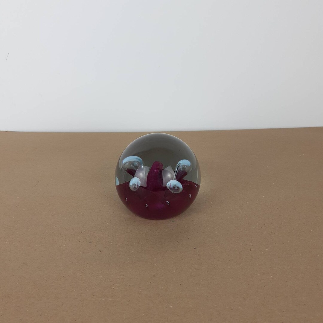 Vintage Caithness Moonflower Glass Paperweight: Handmade Scottish Decor ...