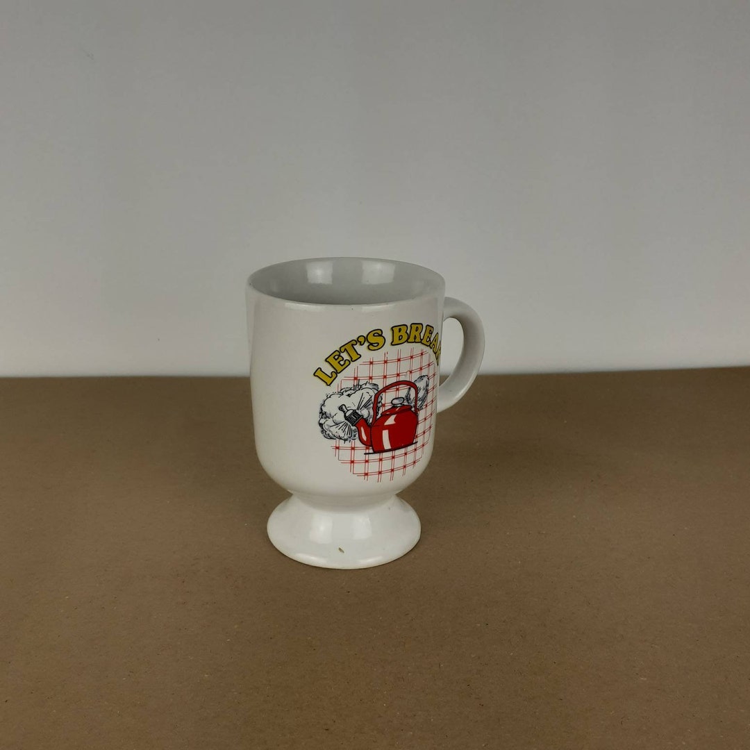 Retro Let's Break Mugs. 1970 Tea Coffee Mugs. Vintage Soup Bowl ...
