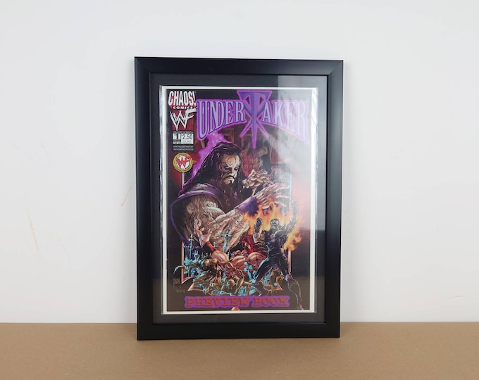 Rare the Undertaker Preview Book Issue Framed Wrestling Comic. - Etsy