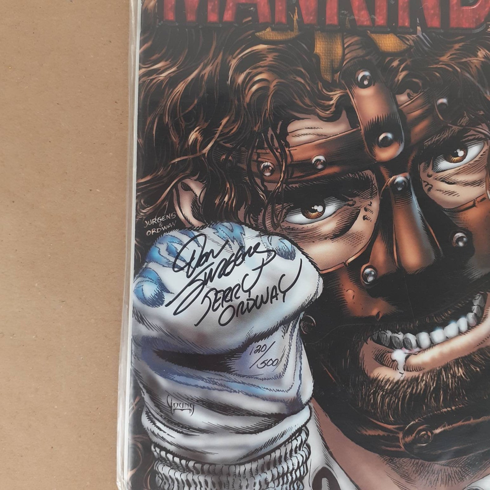 Rare Signed Mankind WWF 1 Limited Edition NM Framed Comic | Etsy