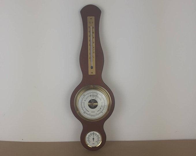 Rare Staiger French Barometer. Vintage Wooden Nautical Barometer ...