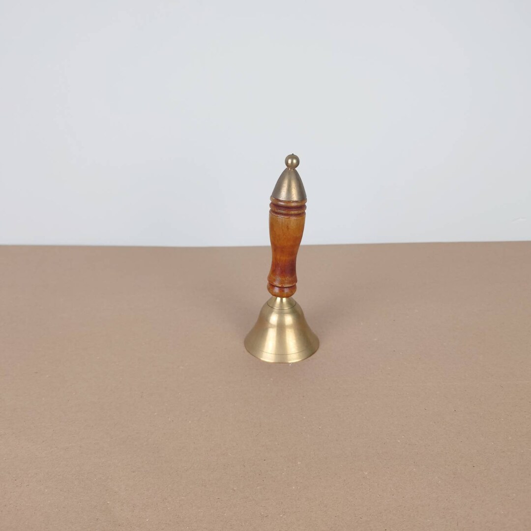 Vintage Brass Victorian Hand Dinner Bell - Etsy