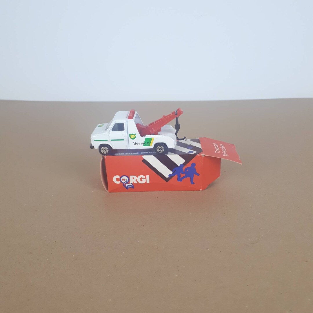 Vintage 1985 Corgi Transit Wrecker Die-cast Model Car - Mint in ...